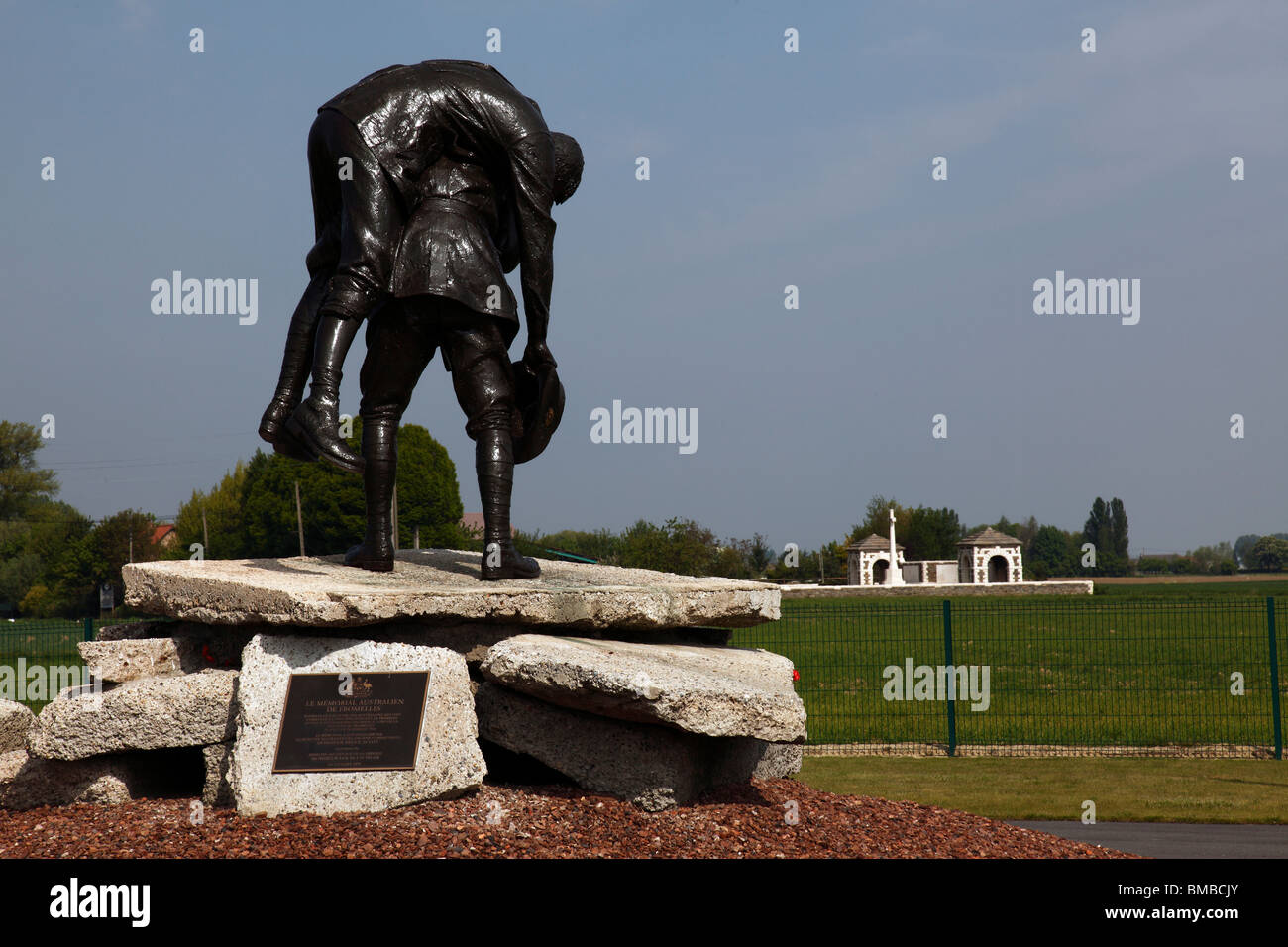 The Australian 'Cobbers' First World War memorial at Fromelles in ...