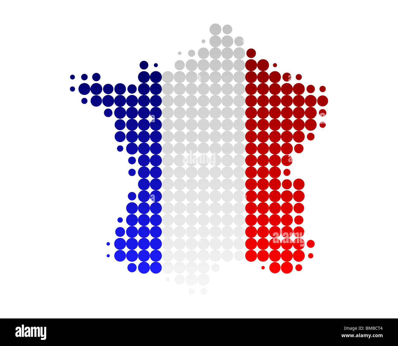 Map and flag of France Stock Photo - Alamy