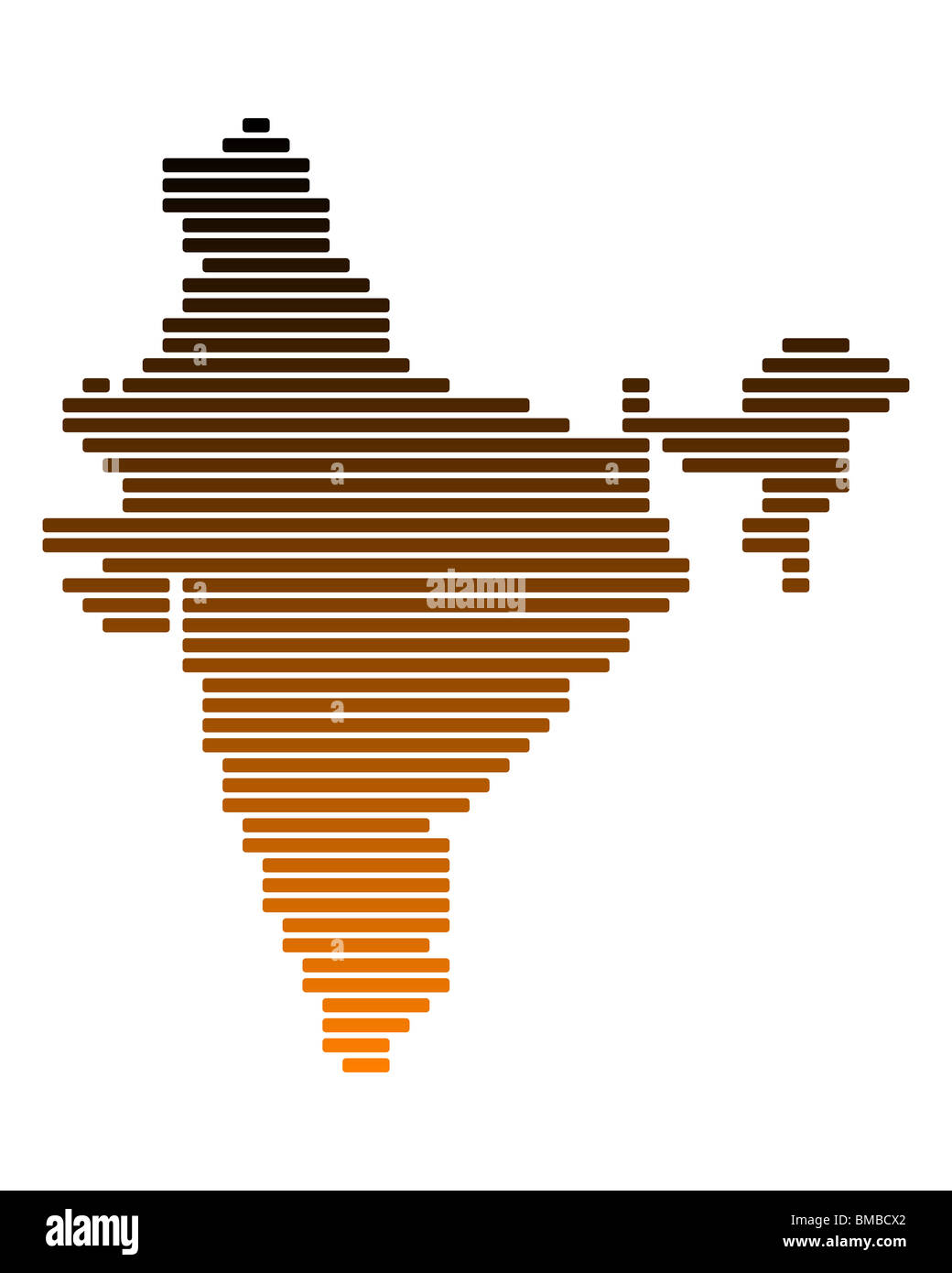 Map of India Stock Photo - Alamy