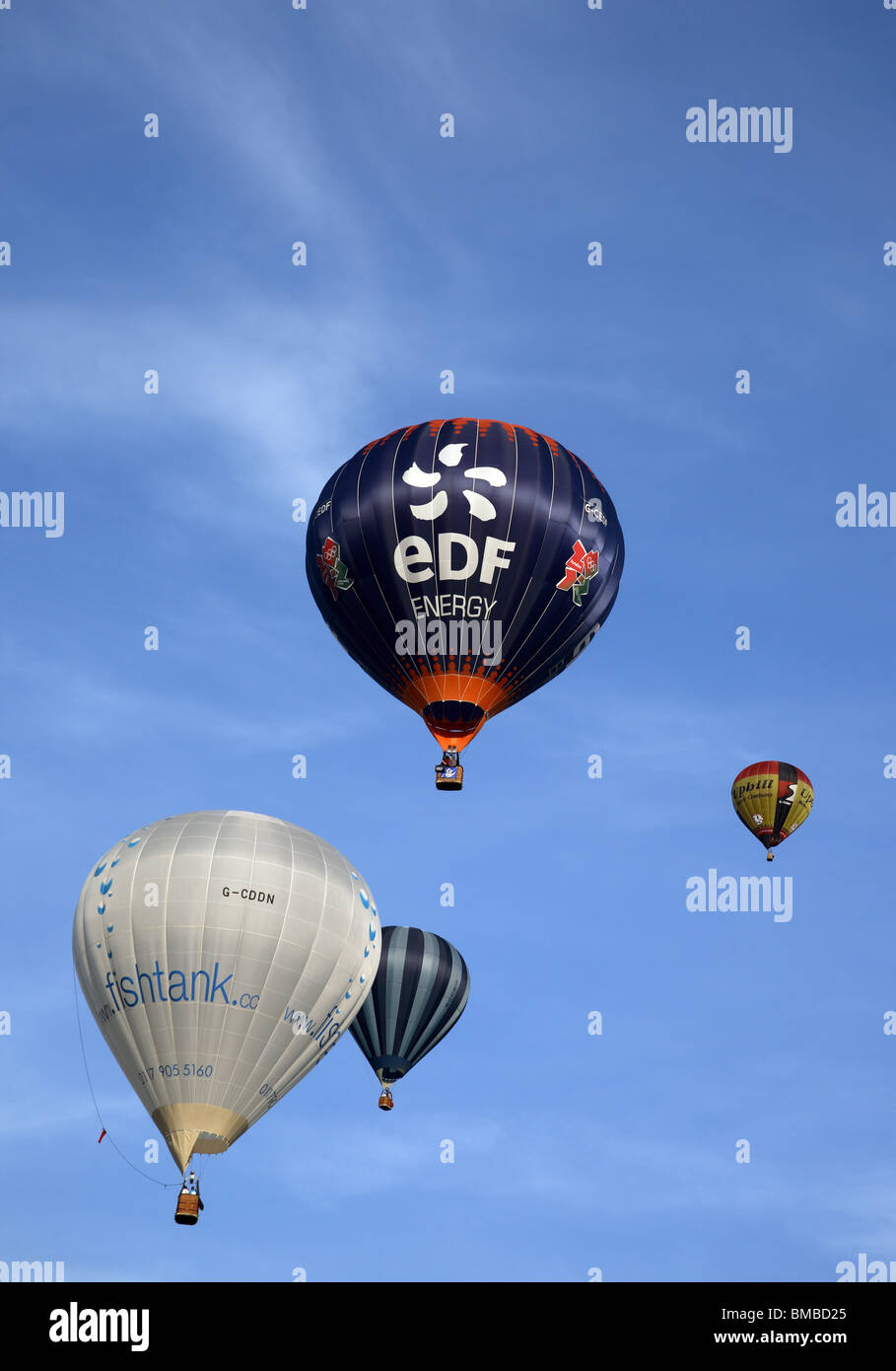 Mass balloon launch at Bristol Balloon Fiesta 2009 Stock Photo - Alamy