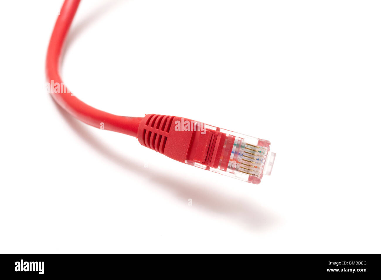 Computer Network Cable isolated on white background Stock Photo - Alamy