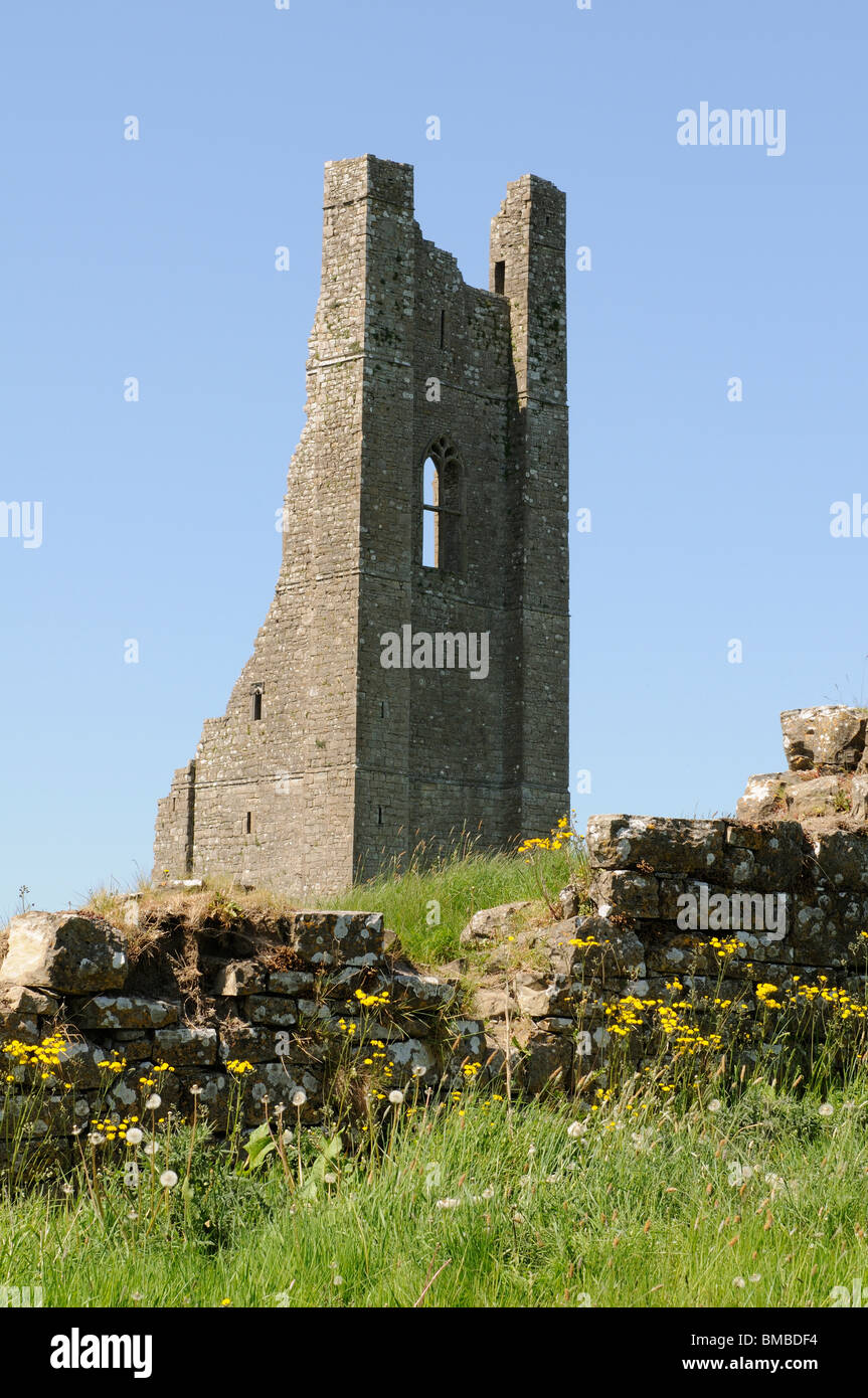The Yellow Steeple which overlooks the Irish town of Trim County Meath ...