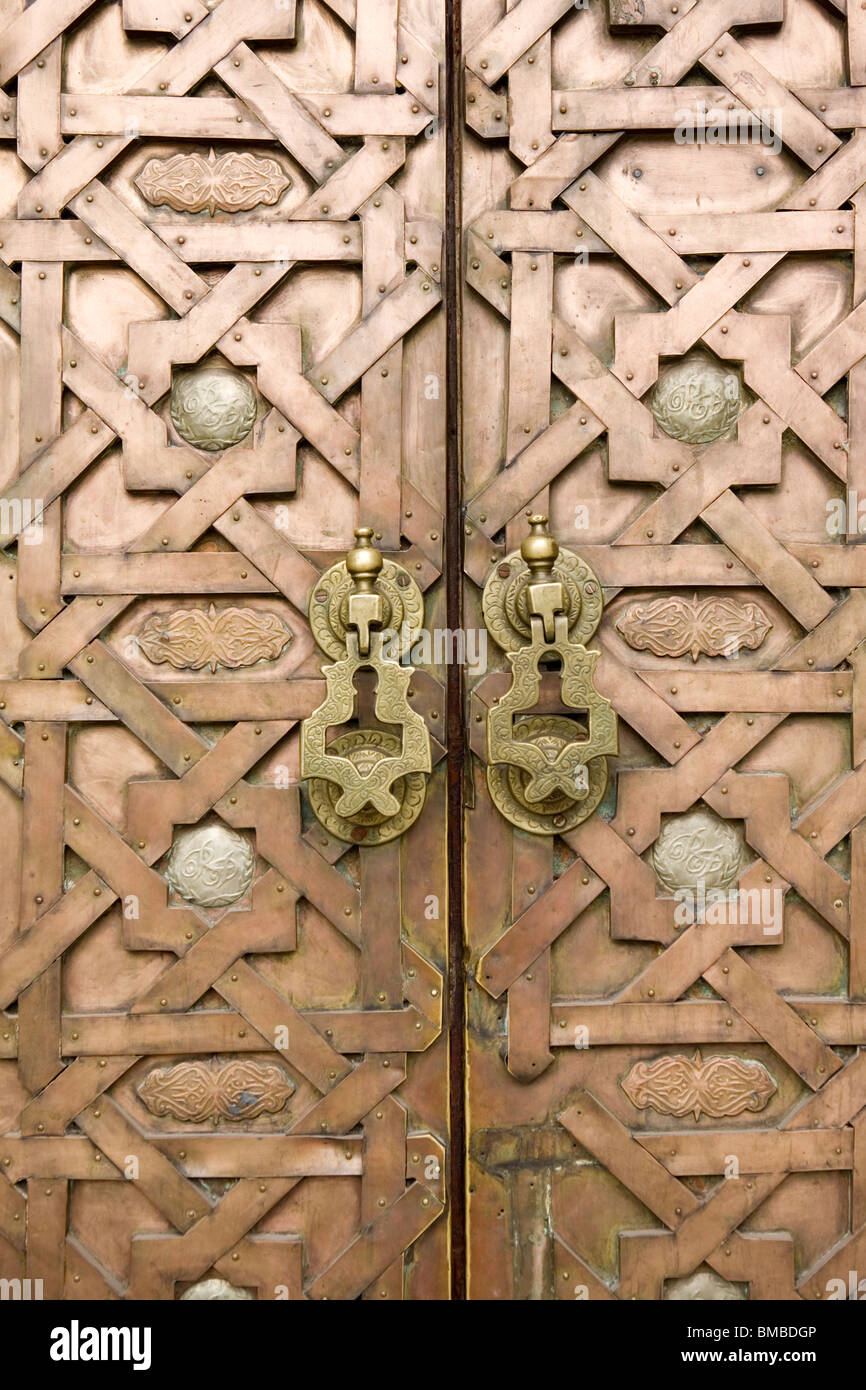 Door lock detail in medina , Marrakesh , Morocco , North Africa Stock ...