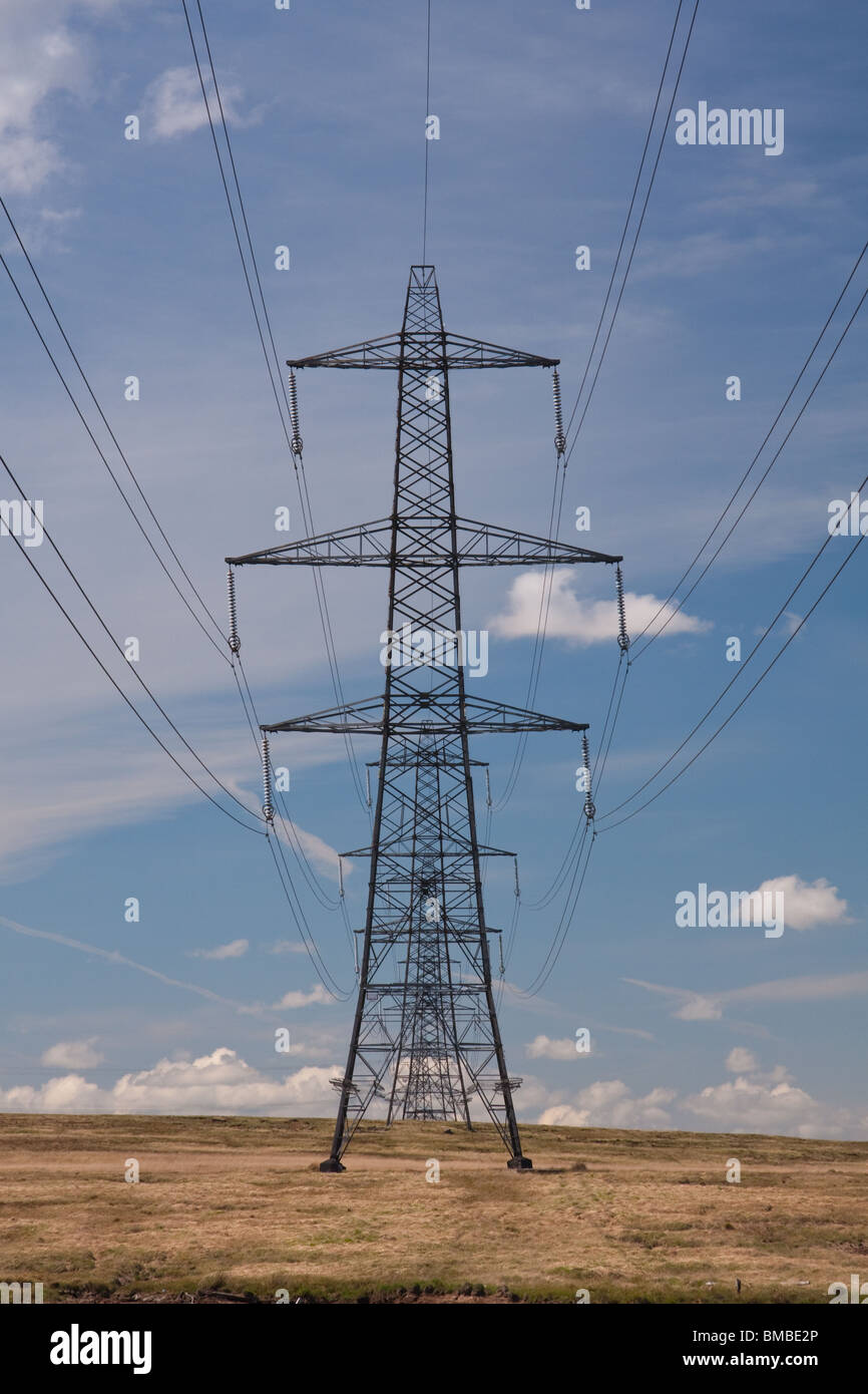 Electricity distribution pylons Stock Photo - Alamy