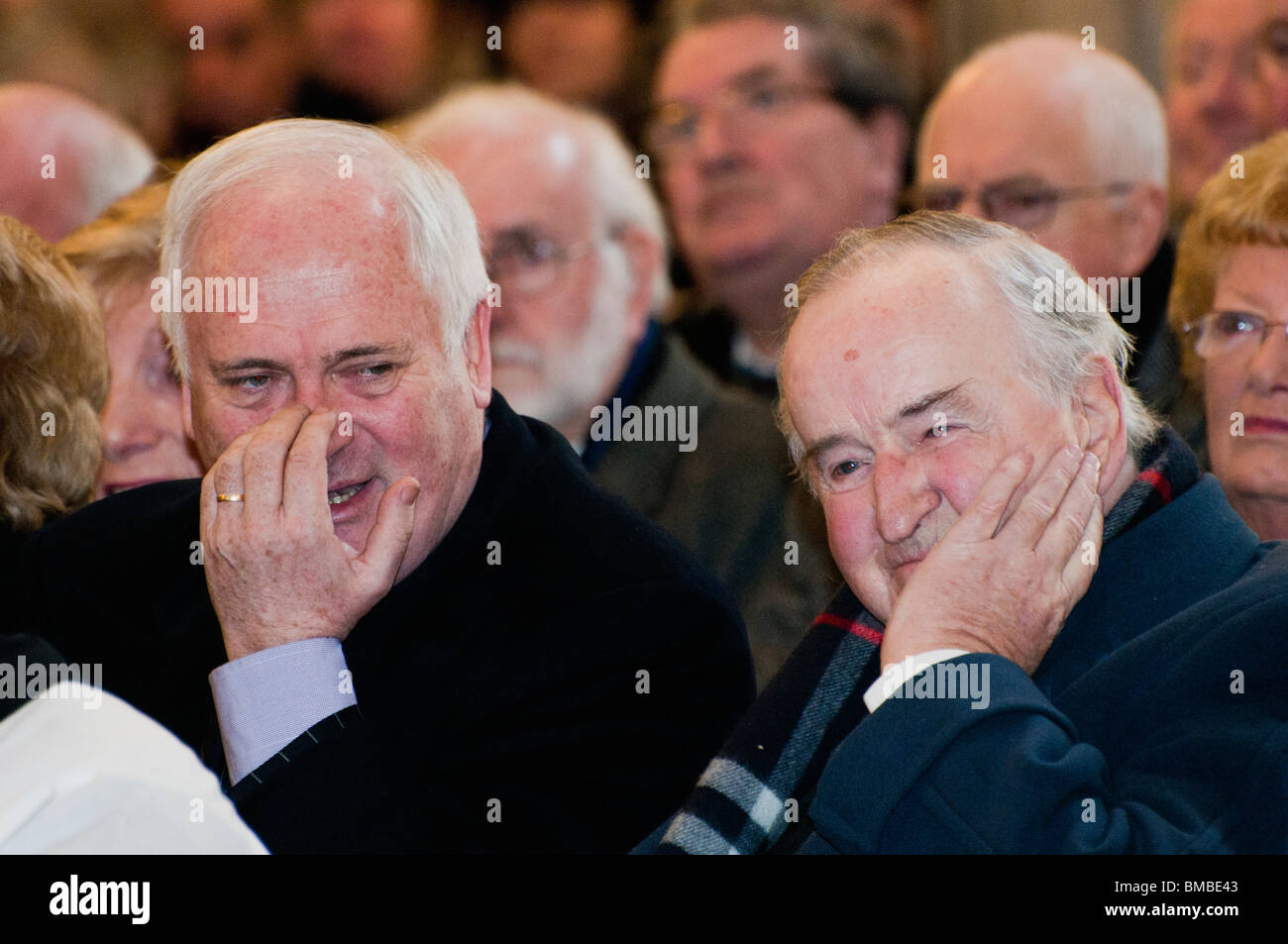 John Bruton and Albert Reynolds, former Taoiseachs of the Republic of ...