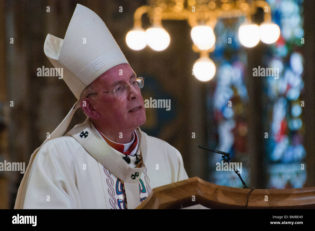 Cardinal Sean Brady delivering the sermon at Bishop Cahal Daly's ...