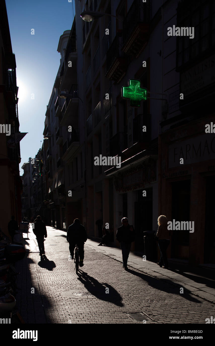 Pedestrian street seville spain hi-res stock photography and images - Alamy