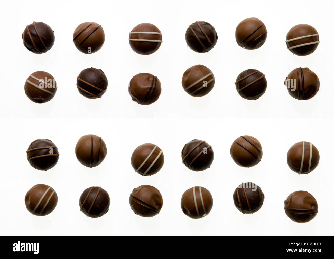 chocolate sweets from above Stock Photo - Alamy
