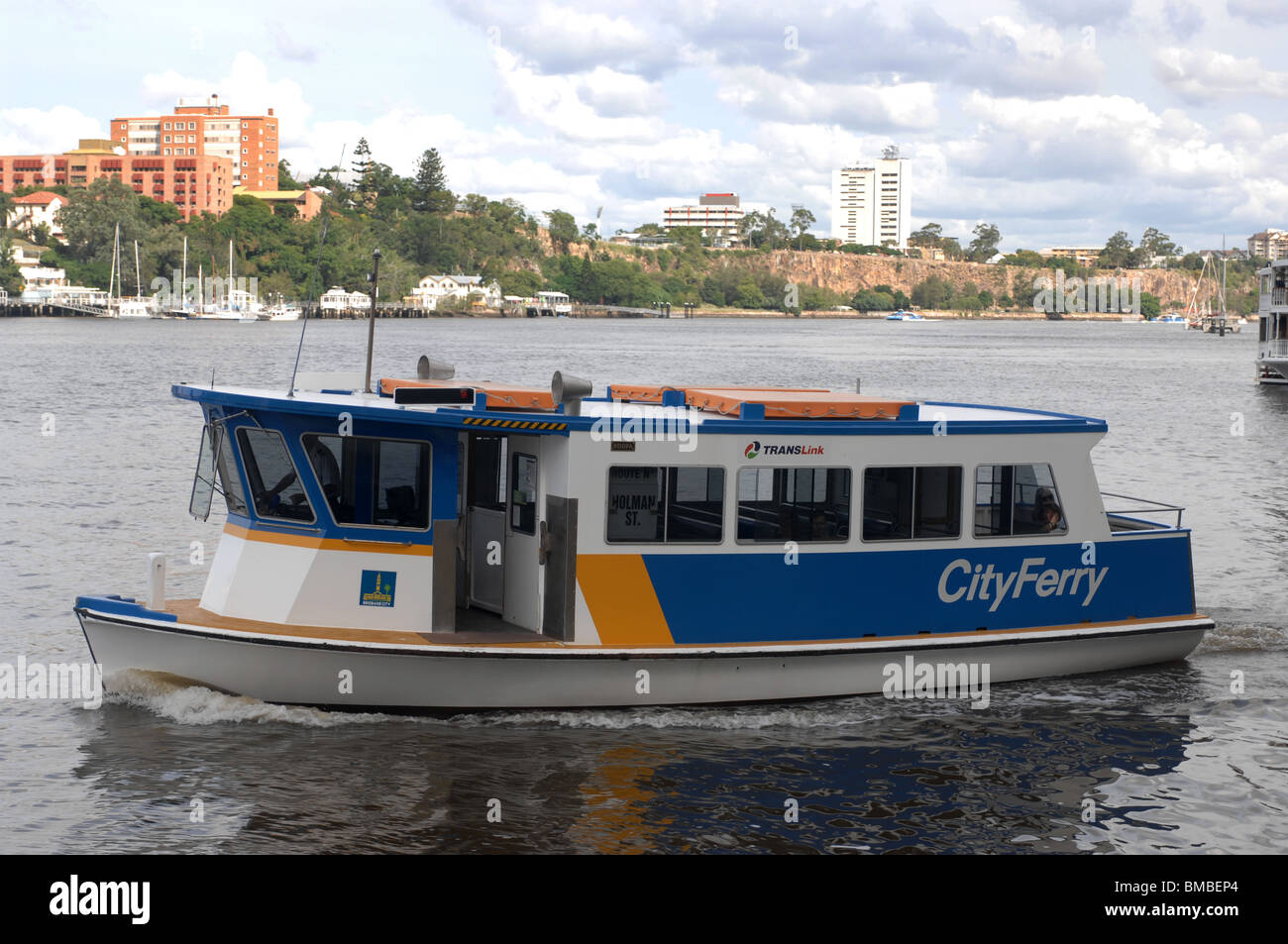 Passenger Boat, Brisbane River, Brisbane, Queensland, Australia Stock ...