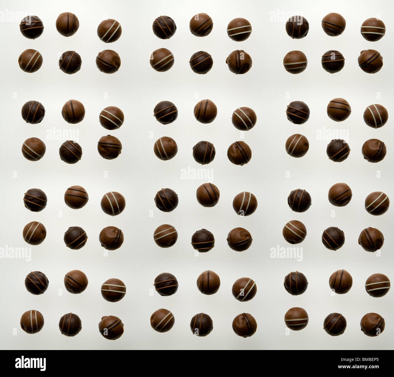 chocolate sweets from above Stock Photo - Alamy