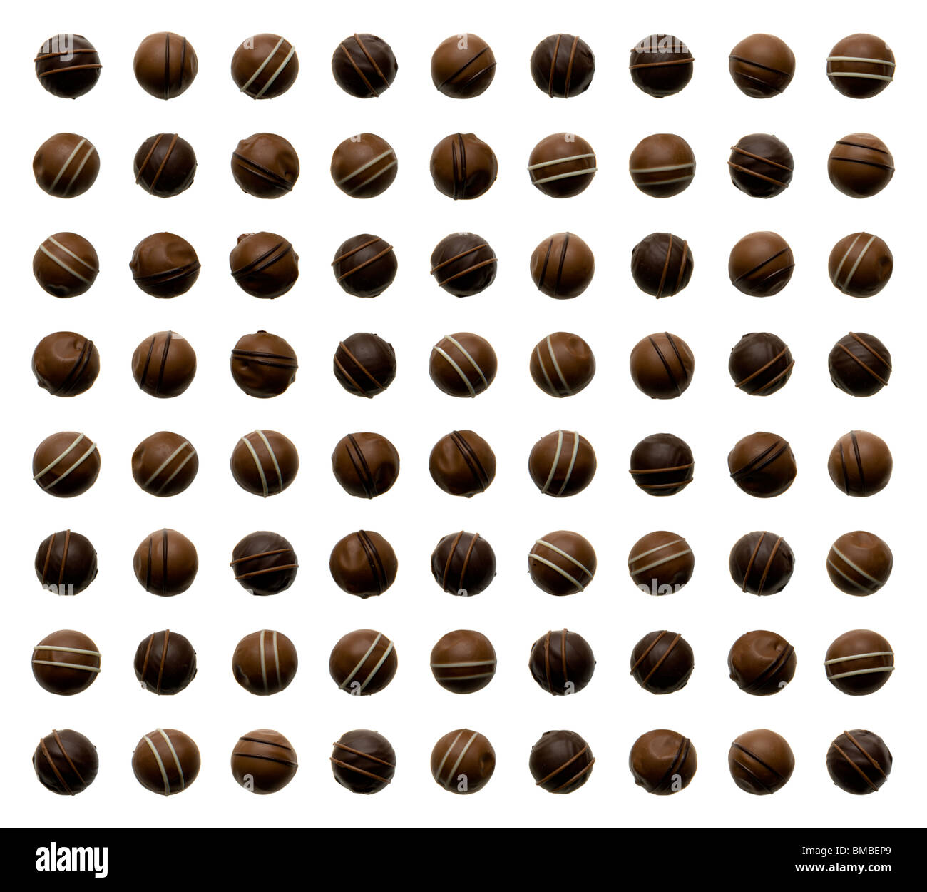 chocolate sweets from above Stock Photo - Alamy