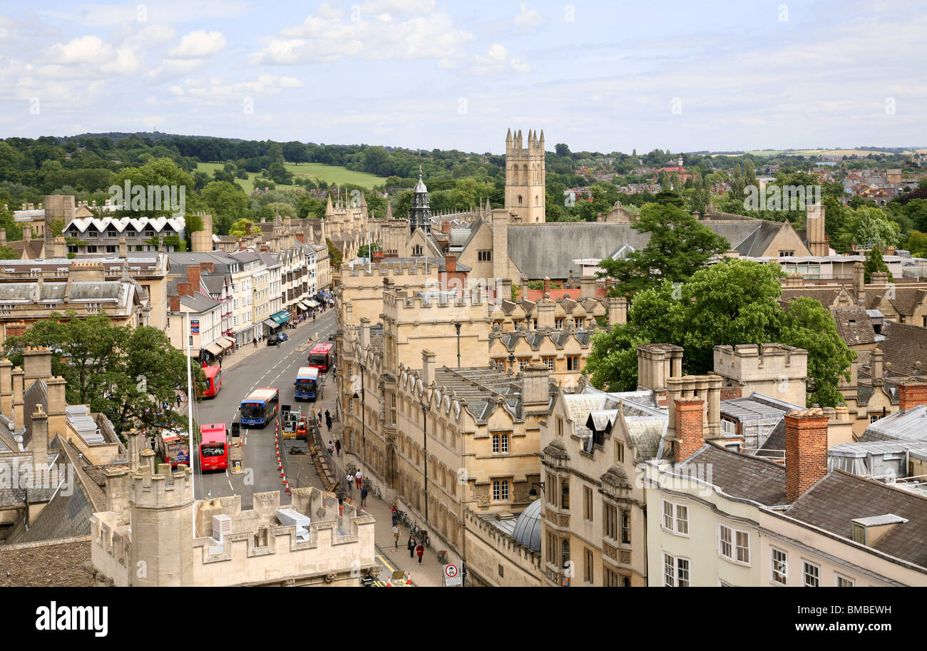 Magdalen tower oxford aerial hi-res stock photography and images - Alamy