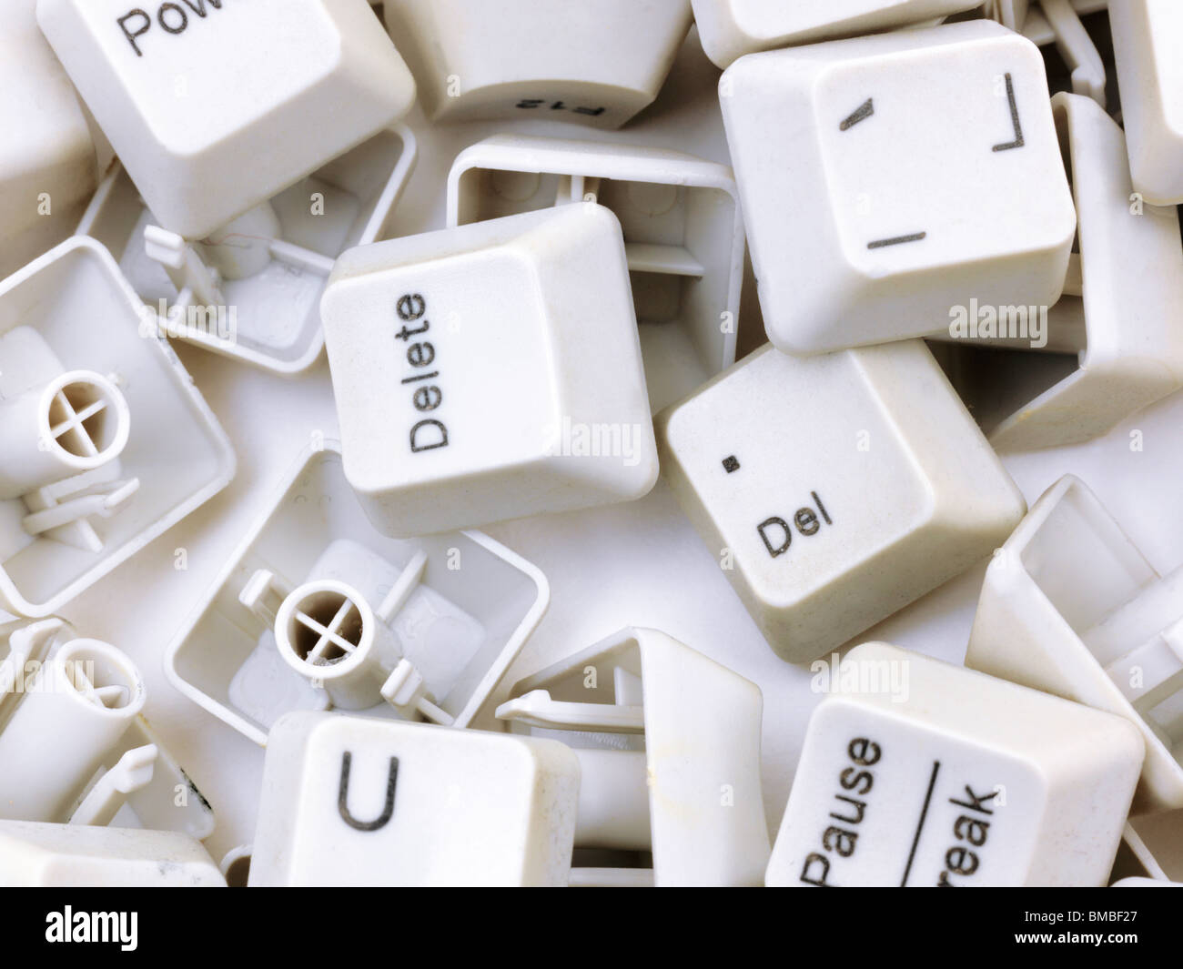A Pile Of Keyboard Keys Stock Photo - Alamy
