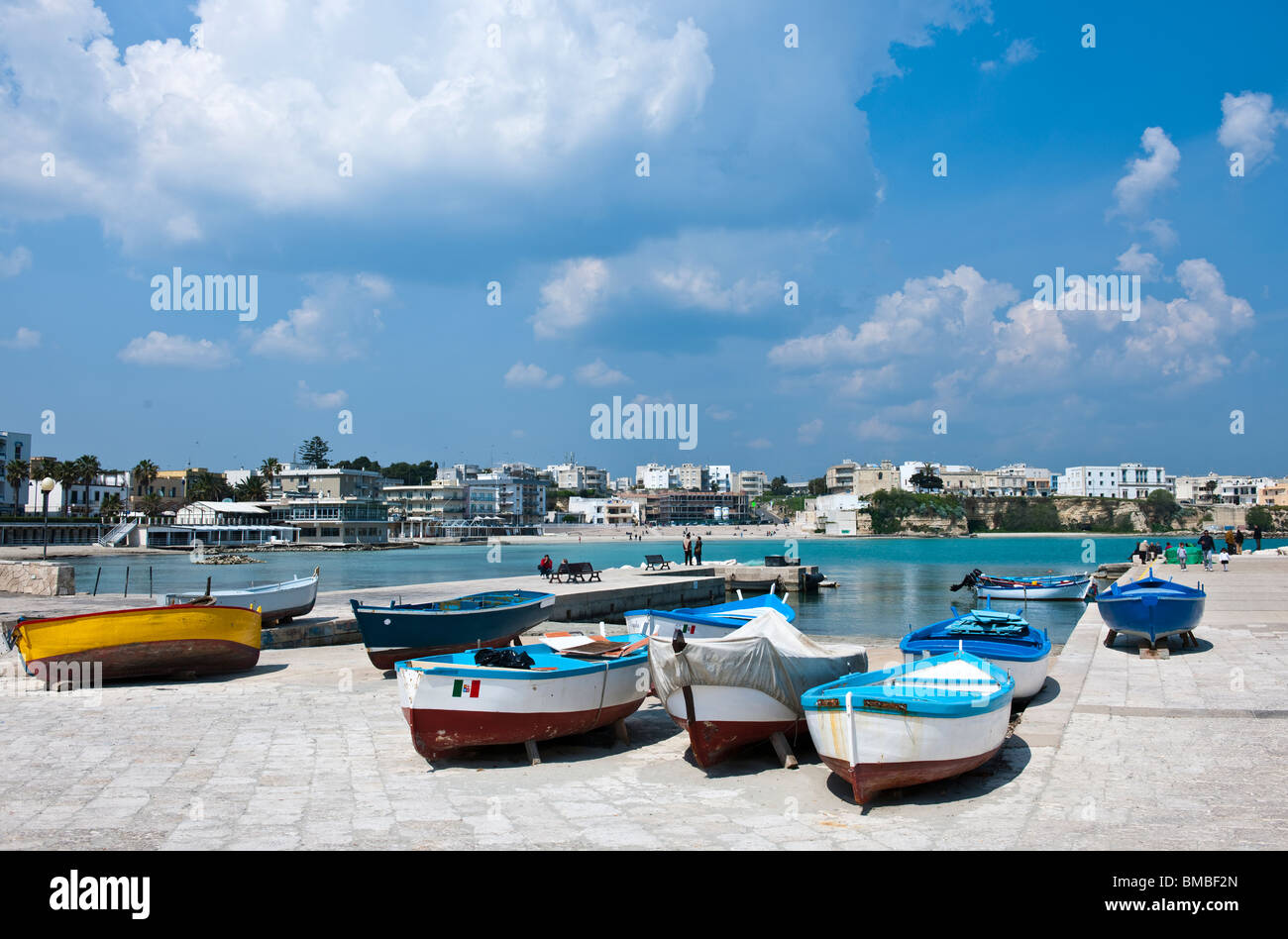 Apulia,Salento,Otranto, the harbour Stock Photo - Alamy