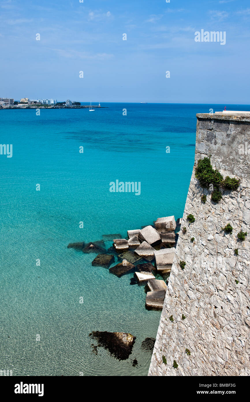 Apulia,Salento,Otranto, the harbour seen from the city Stock Photo - Alamy