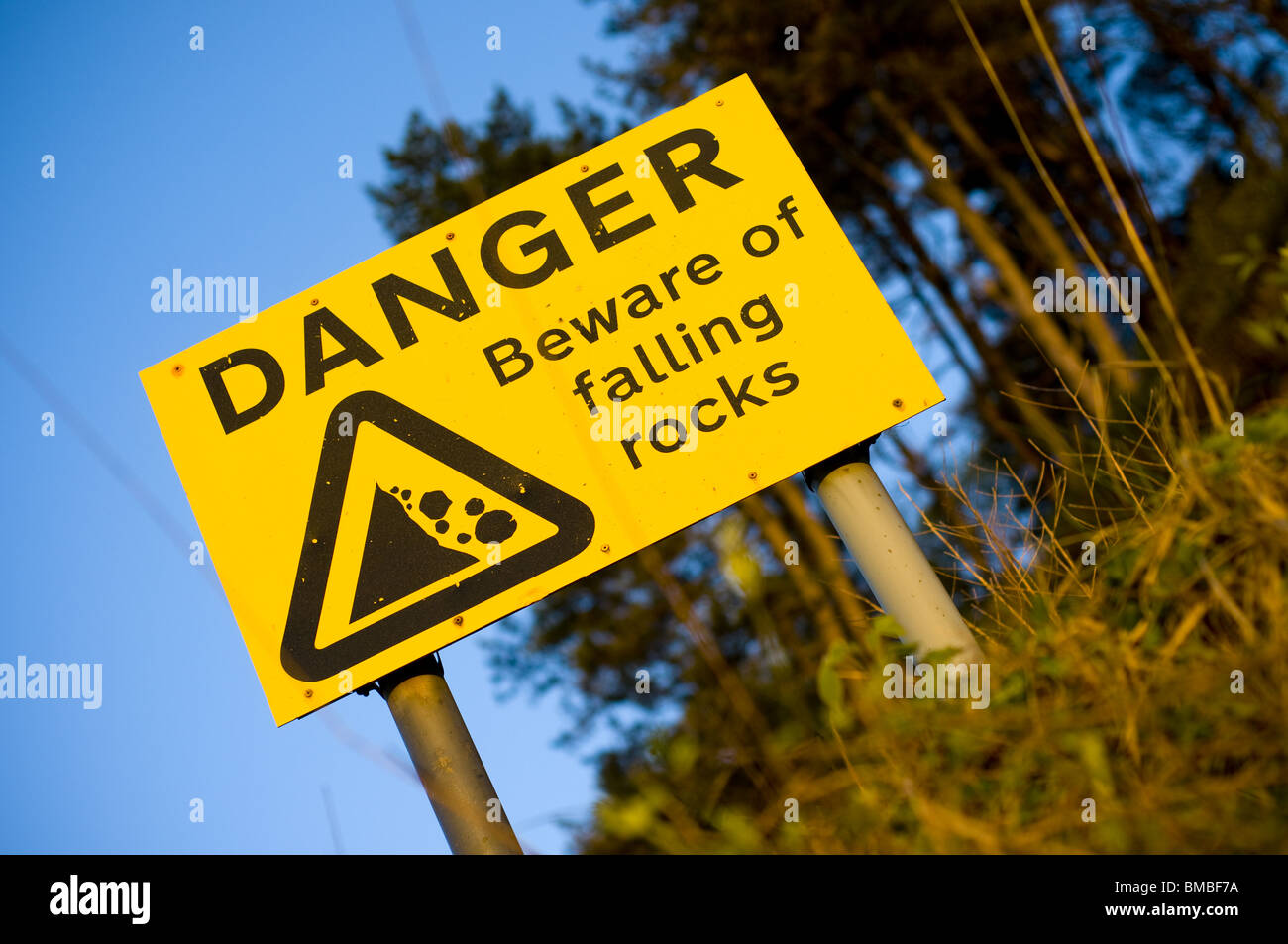 Beware of falling rocks hi-res stock photography and images - Alamy