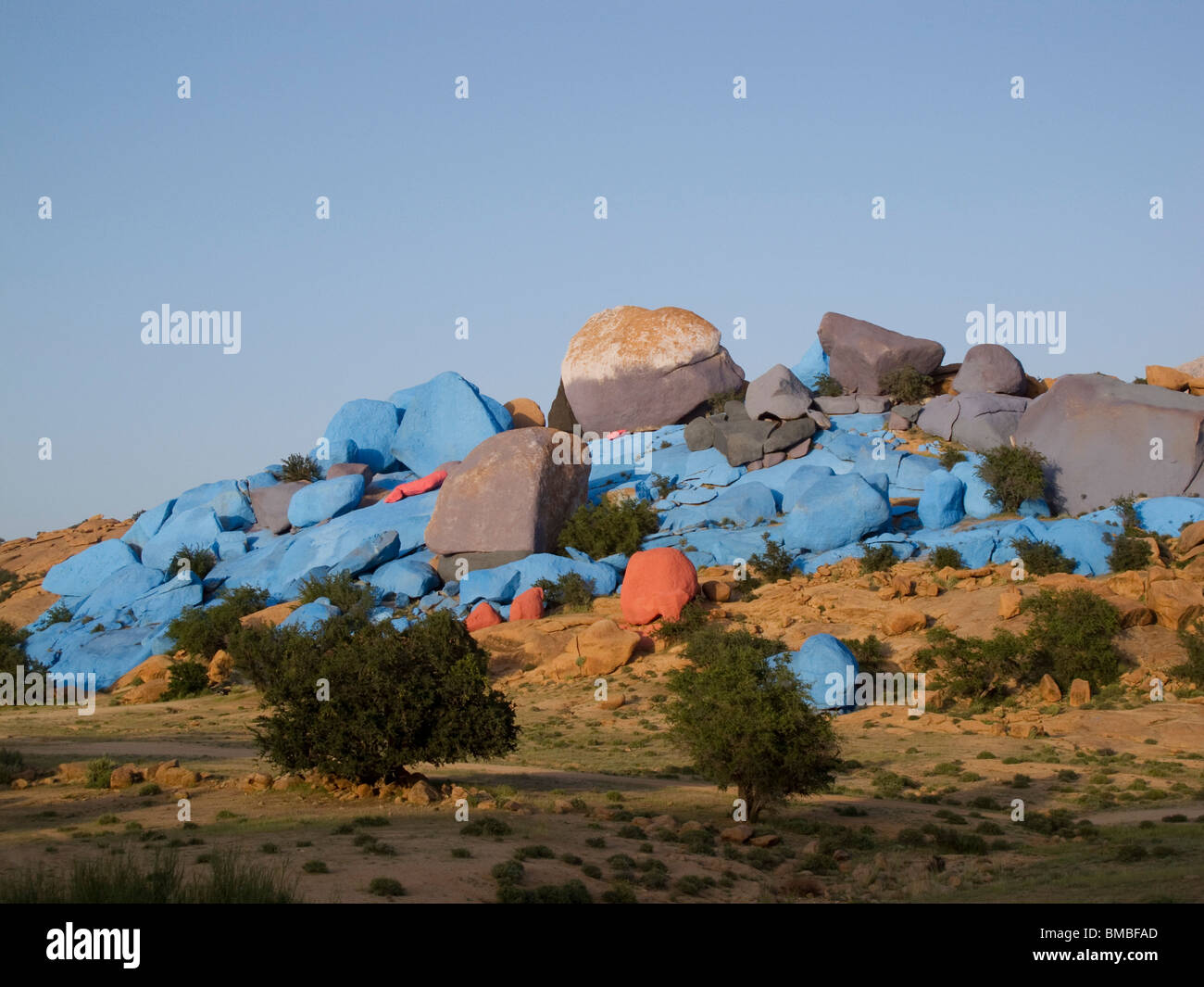 Blue rocks morocco hi-res stock photography and images - Alamy