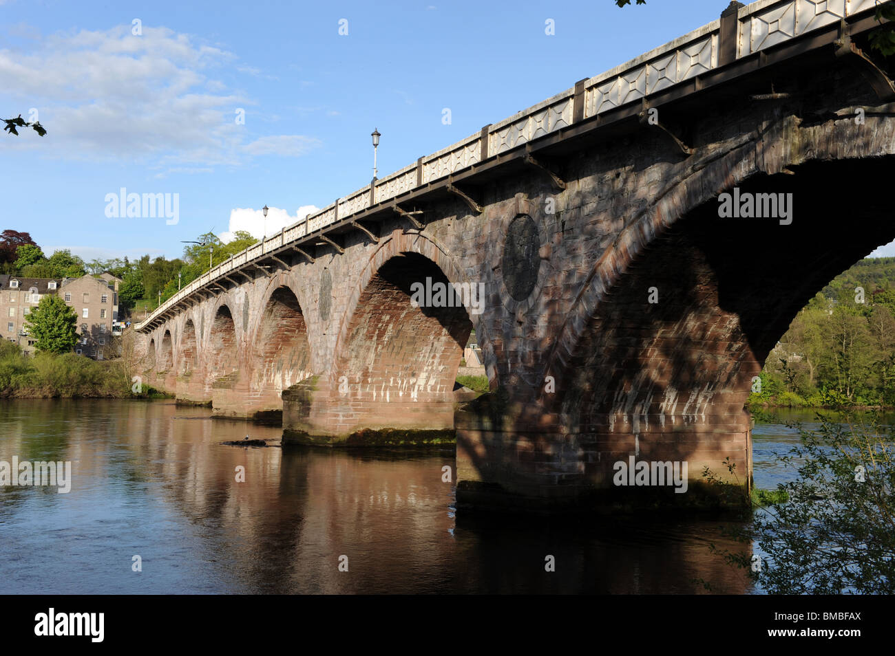 The old bridge over the River Tay in Perth, also known as Smeaton's ...