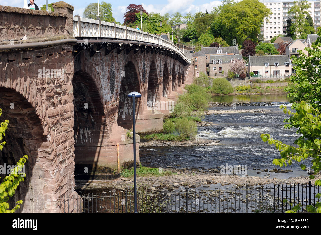 The old bridge over the River Tay in Perth, also known as Smeaton's ...