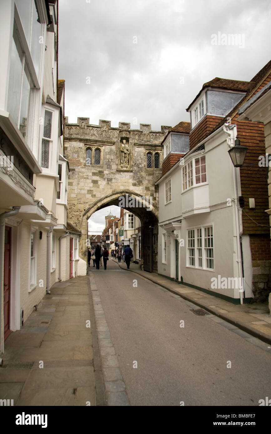 Mediaeval Gate in High street Salisbury Stock Photo - Alamy
