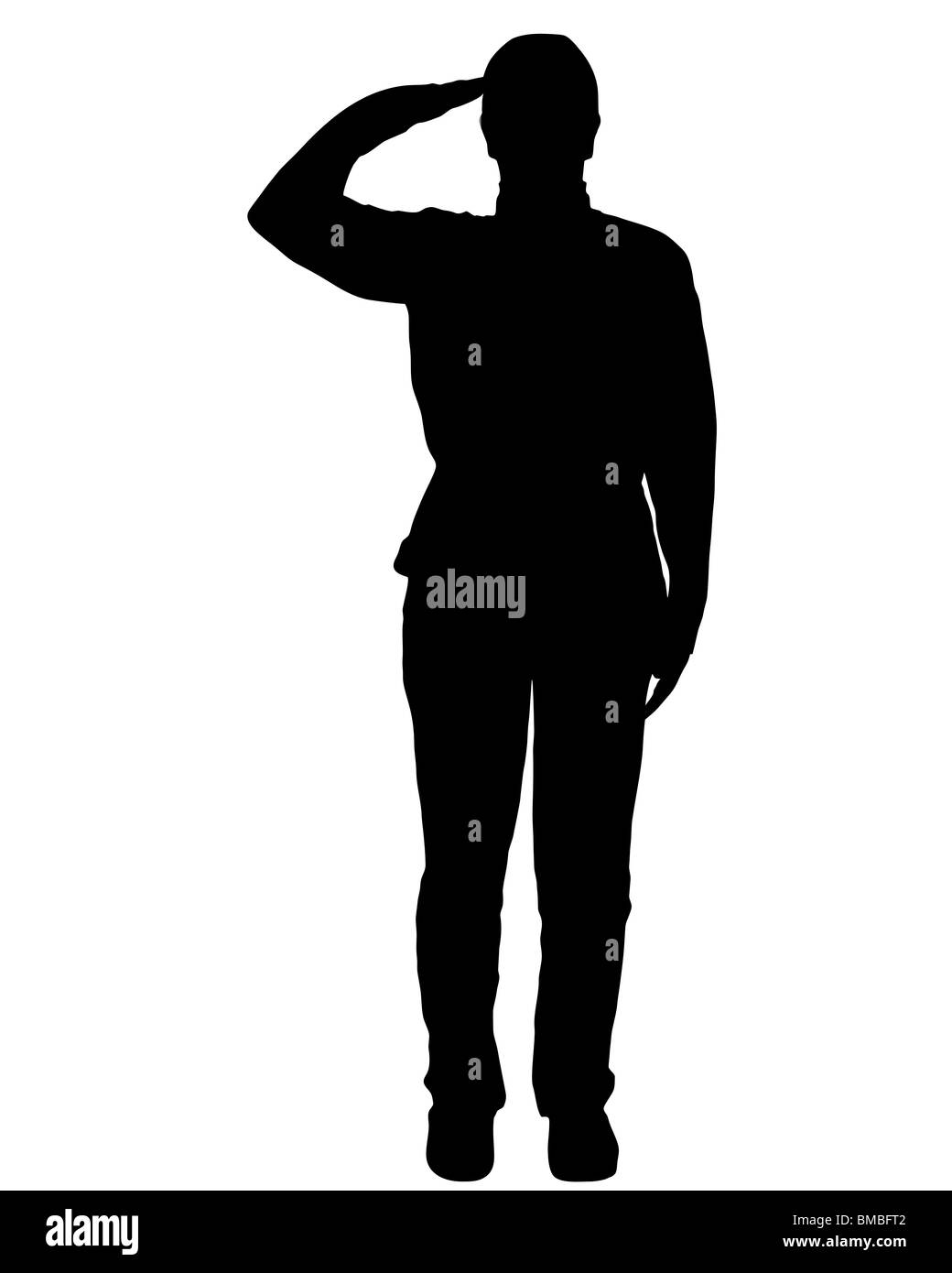 Military hand salute Black and White Stock Photos & Images - Alamy