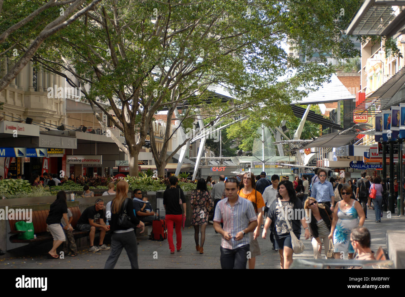 Queen Street, Brisbane, Queensland, Australia Stock Photo - Alamy