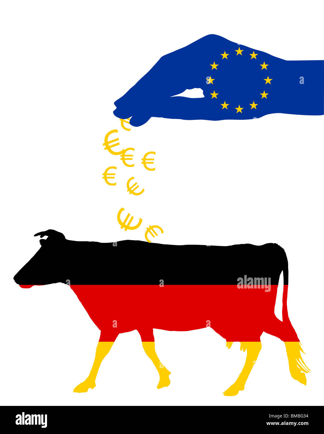 German cow Cut Out Stock Images & Pictures - Alamy