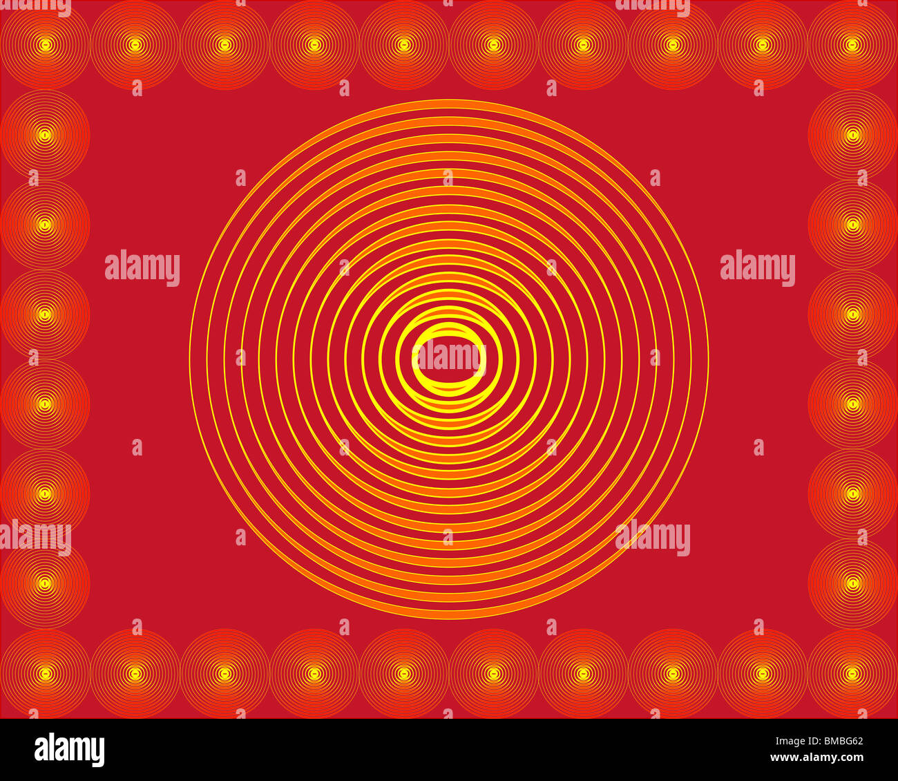 background picture out of many yellow circle lines Stock Photo - Alamy