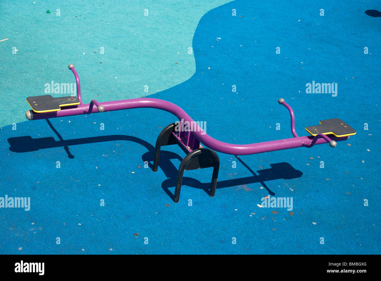 See saw at a children's playground Stock Photo - Alamy