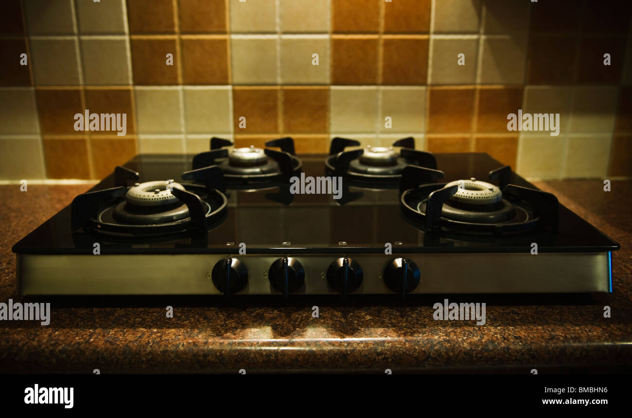 Stainless steel residential gas stove hi-res stock photography and ...