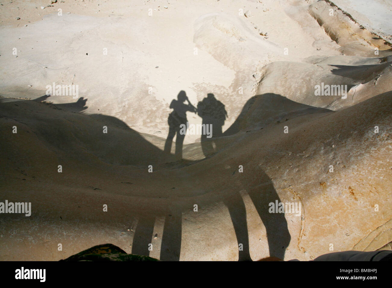 Human shadow on desert hi-res stock photography and images - Alamy