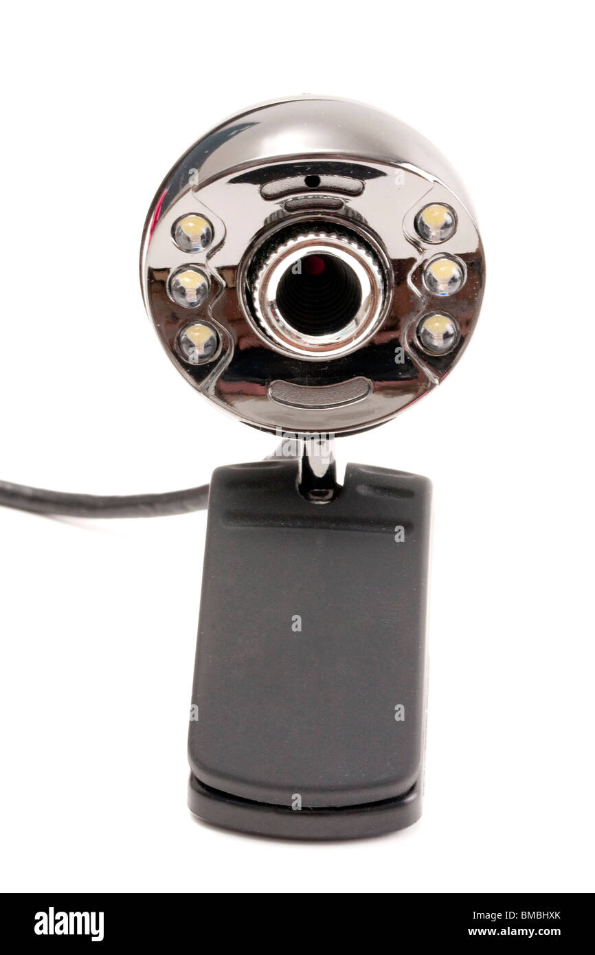 Digital webcam isolated on white background Stock Photo - Alamy