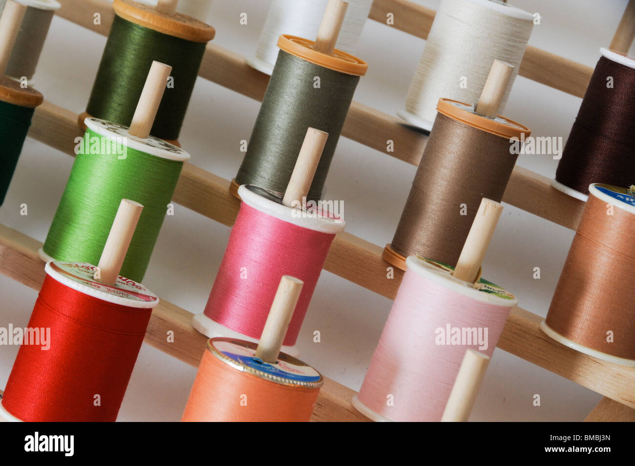 Spools of Thread Stock Photo - Alamy