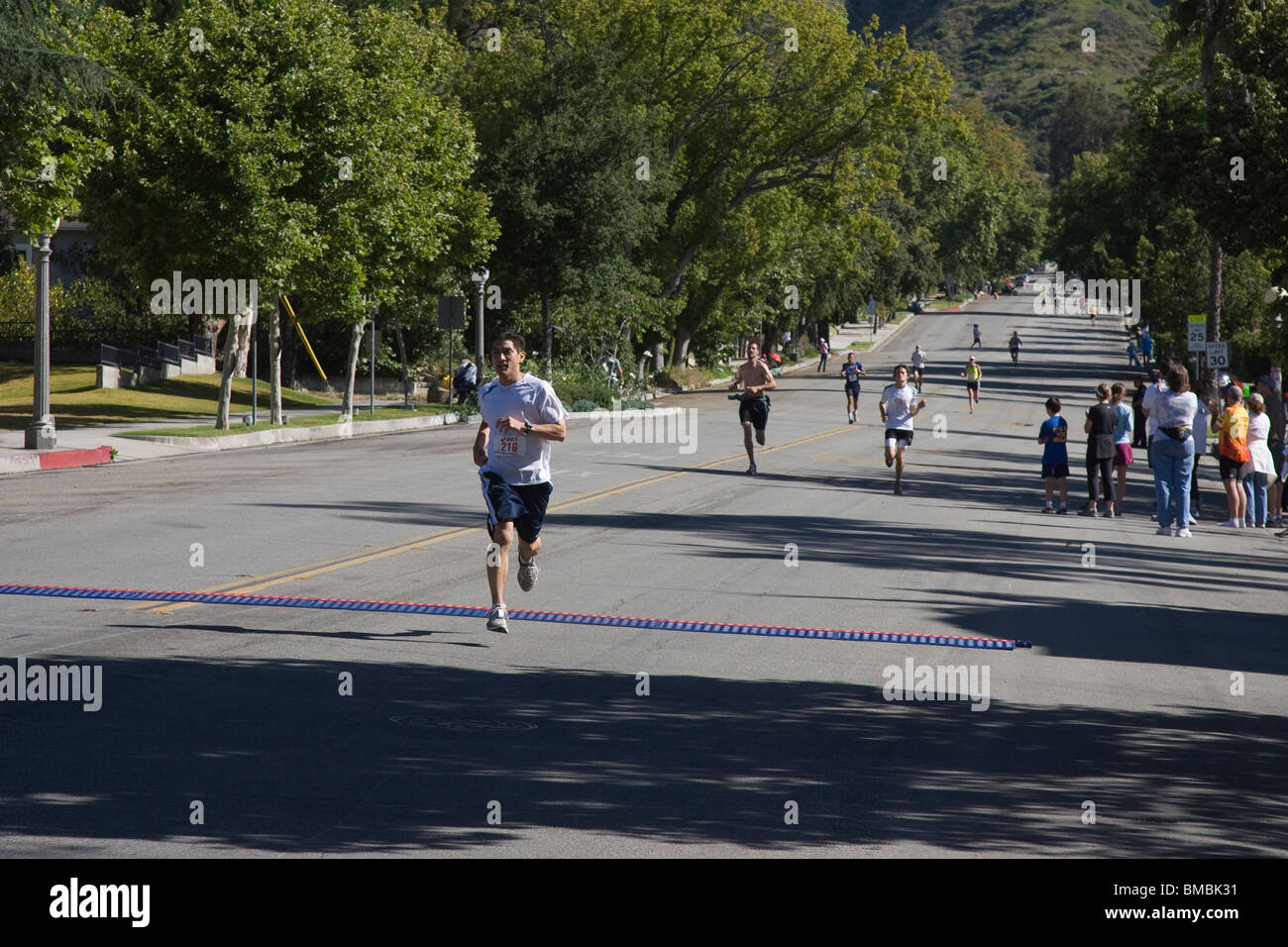 Runners Heading for the Finish Line Stock Photo - Alamy