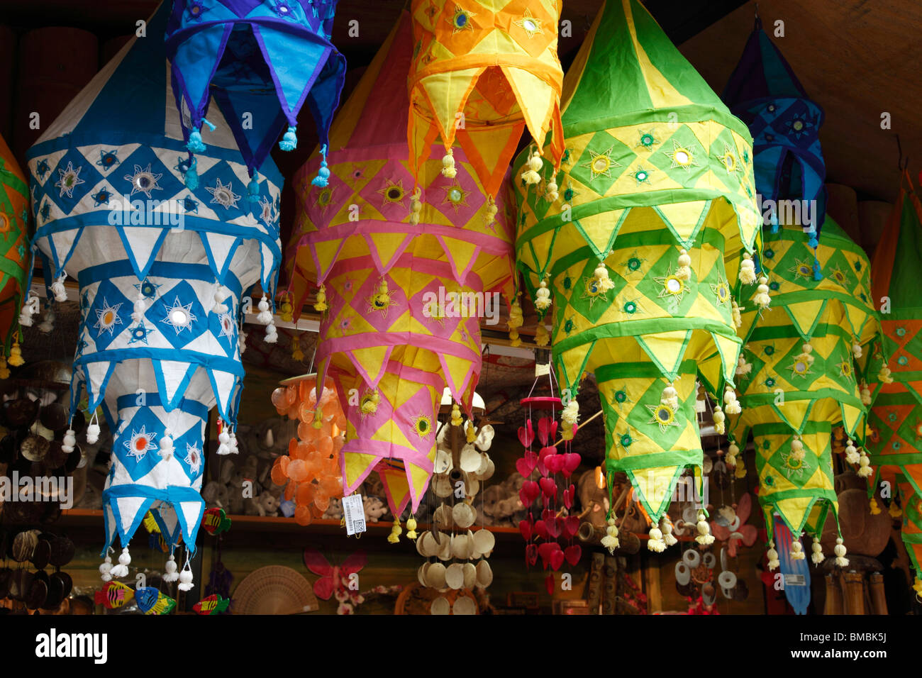 Chinese lamp shades Stock Photo - Alamy