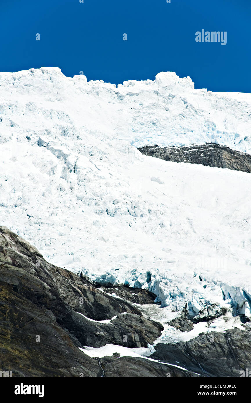 The Beautiful Ancient Frozen Boyabreen Glacier in Jostedalsbreen ...