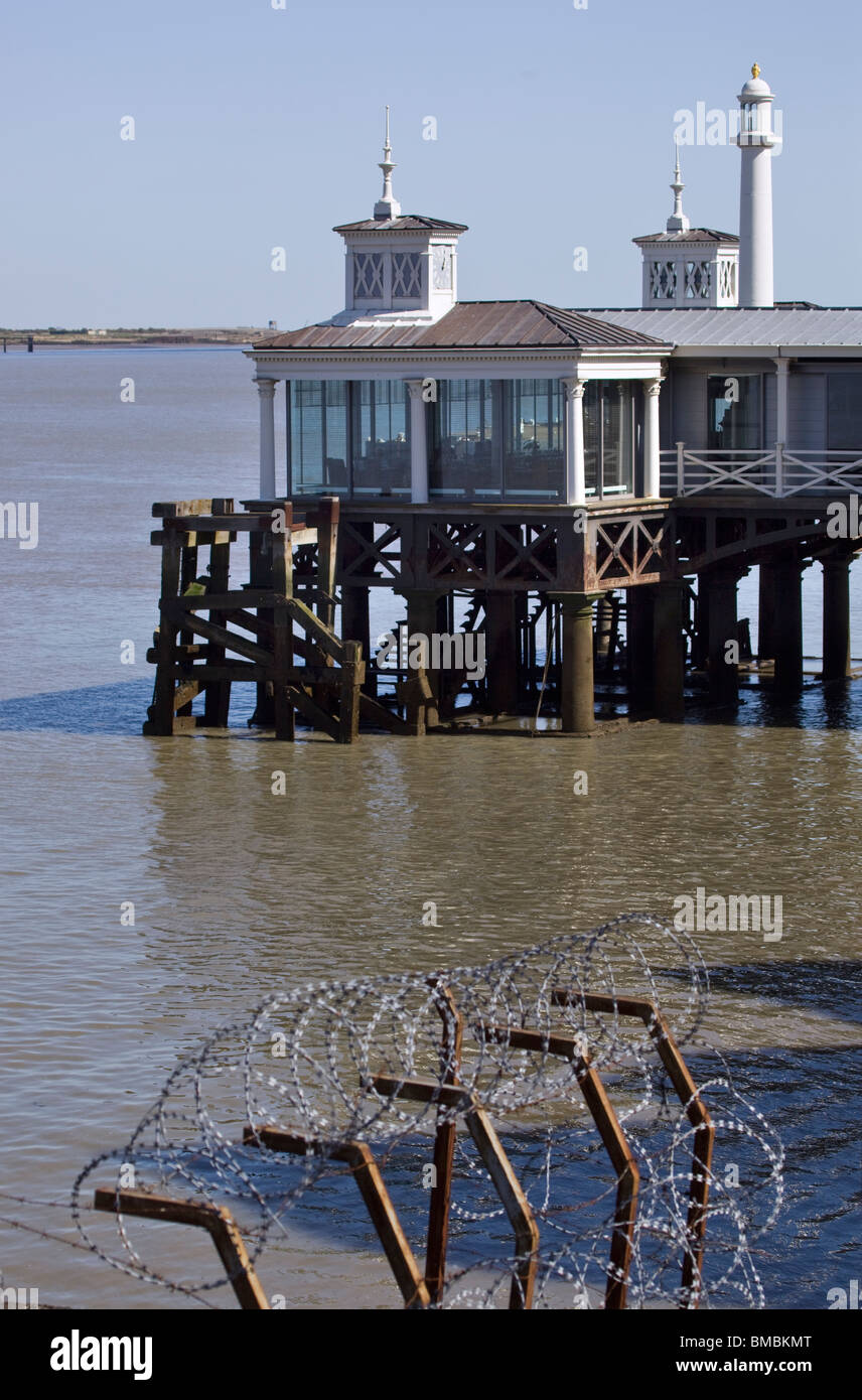 Pier Restaurant Gravesend Kent Stock Photo - Alamy