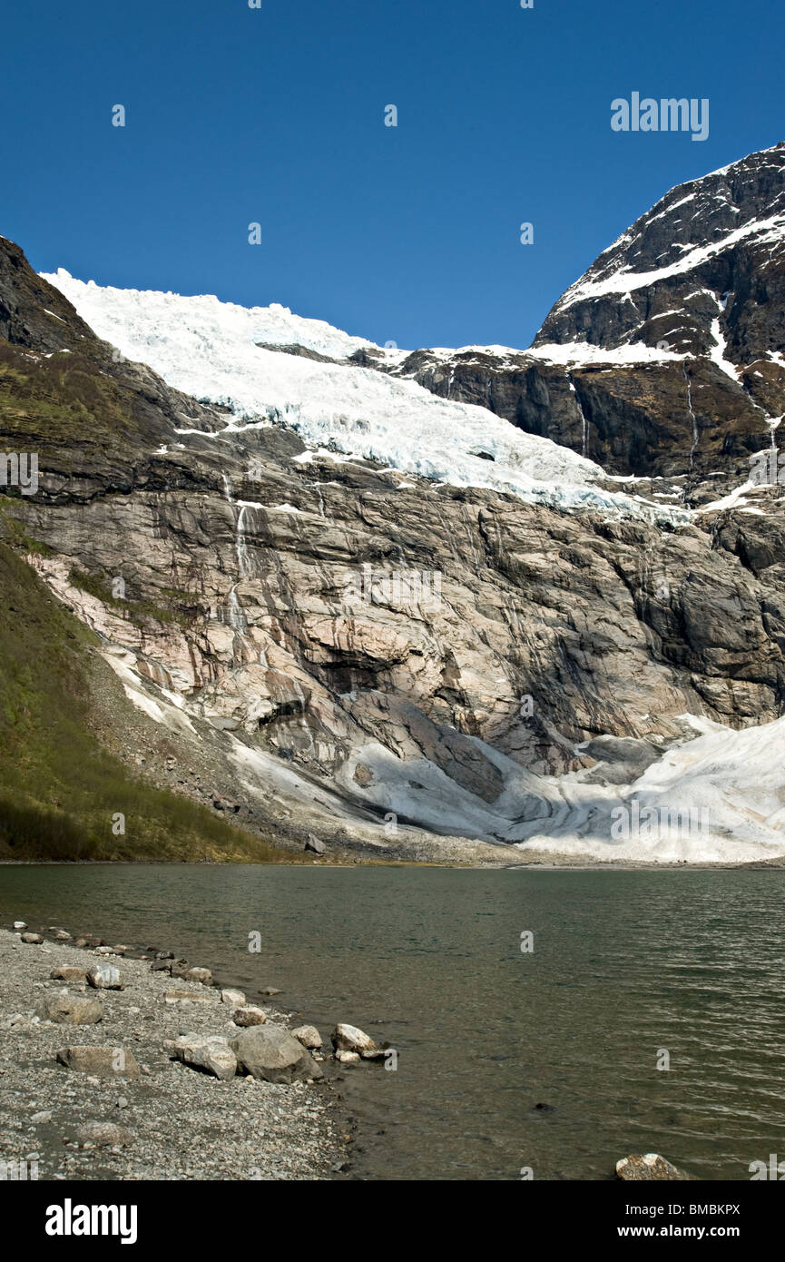 The Beautiful Ancient Frozen Boyabreen Glacier in Jostedalsbreen ...