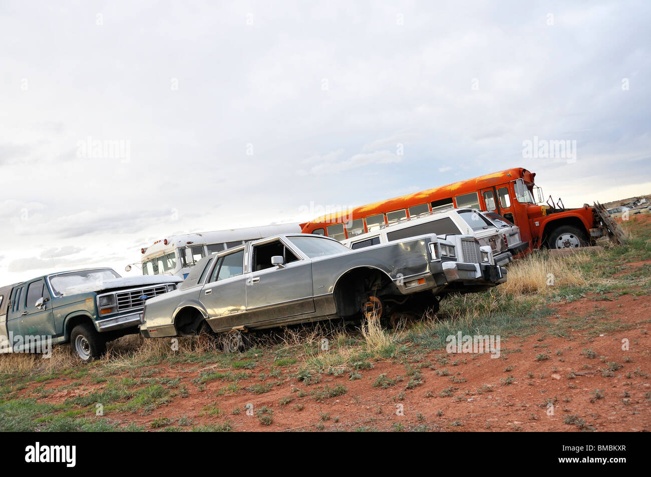 Old car dump Stock Photo - Alamy