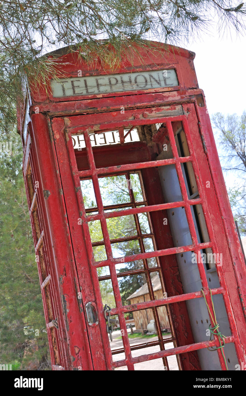 Old telephone box Stock Photo - Alamy
