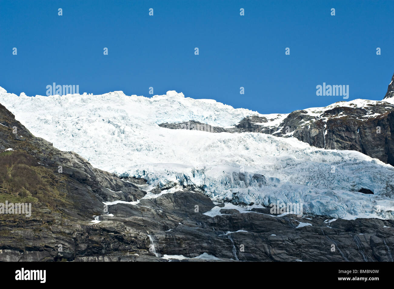 The Beautiful Ancient Frozen Boyabreen Glacier in Jostedalsbreen ...
