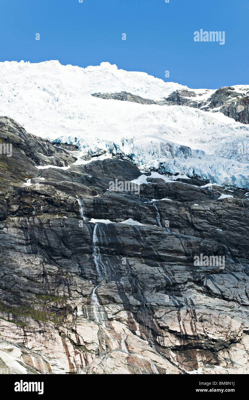 The Beautiful Ancient Frozen Boyabreen Glacier in Jostedalsbreen ...