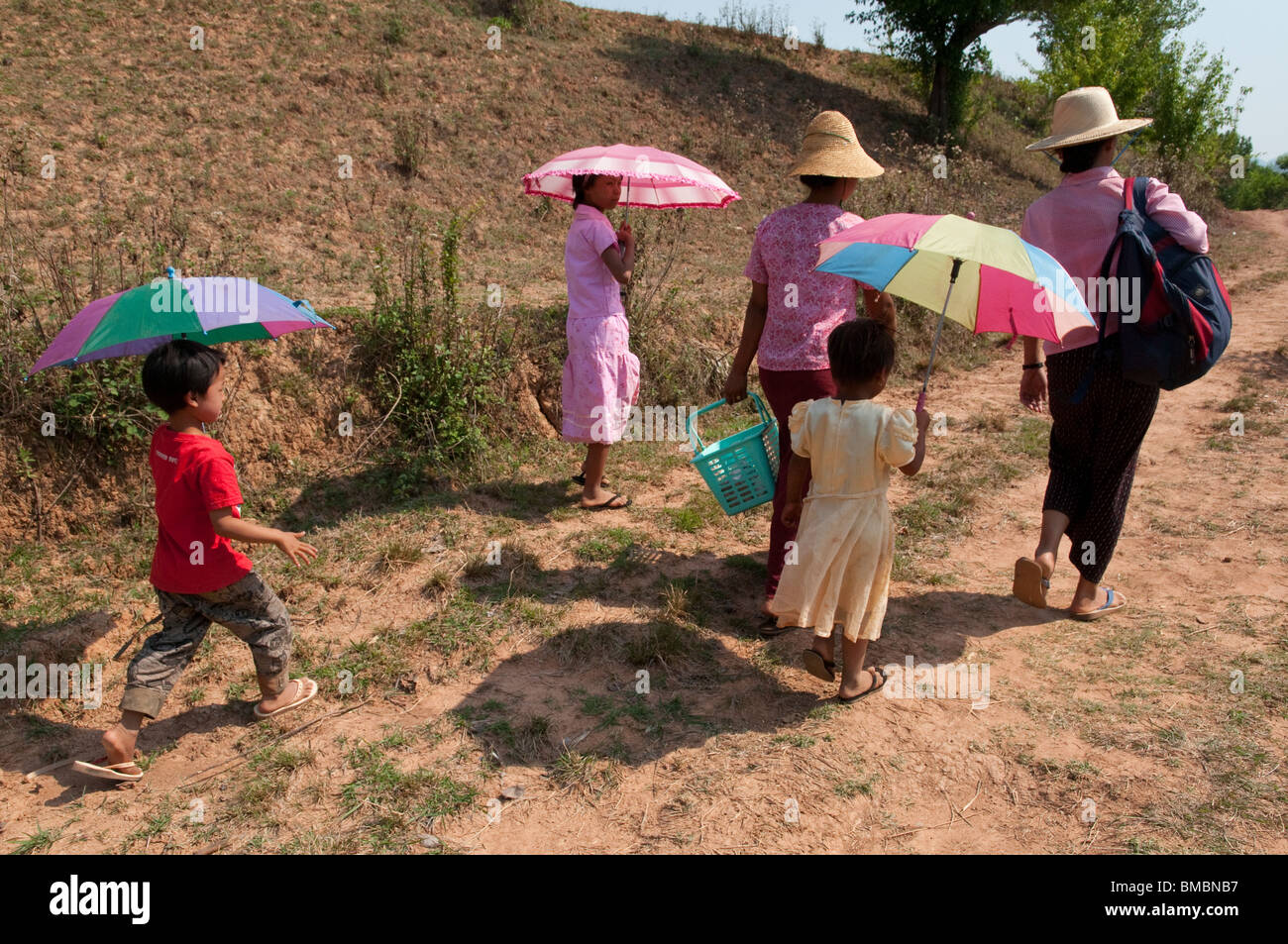 Myanmar. Burma. Shan State. Shah Bin village Stock Photo - Alamy