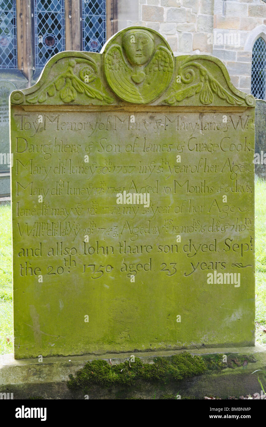 All saints church, Great Ayton, North Yorkshire. Headstone of Captain ...