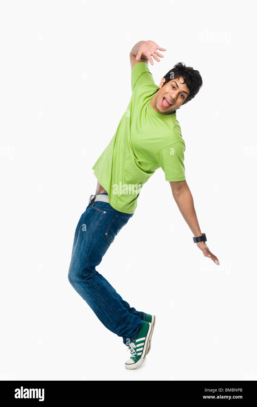 Indian man dancing looking camera hi-res stock photography and images ...