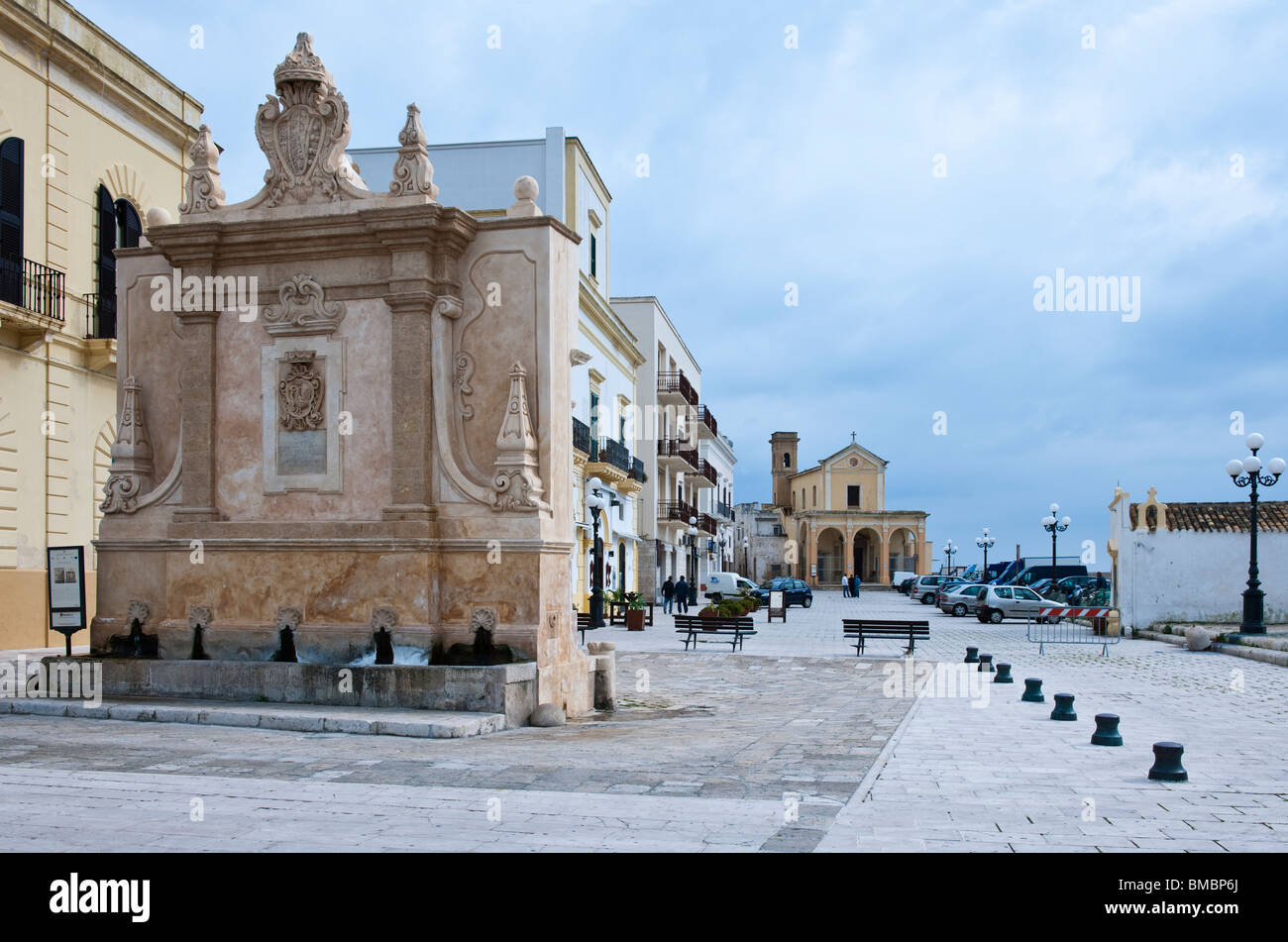 Apulia,Salento, Gallipoli, the Ellenistica fountain Stock Photo - Alamy