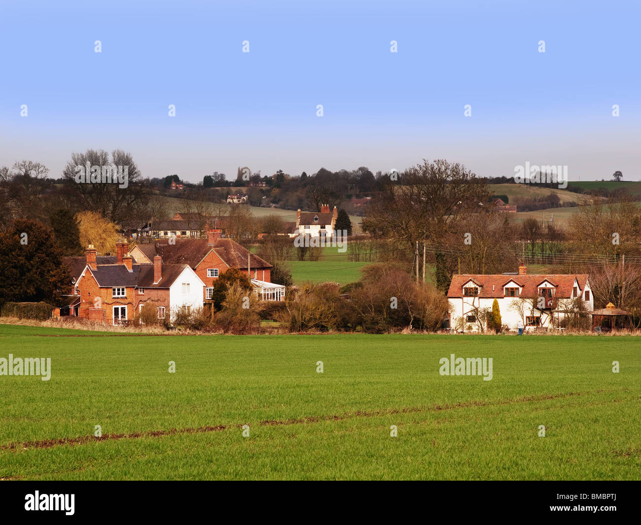 brick built house in countryside Stock Photo - Alamy