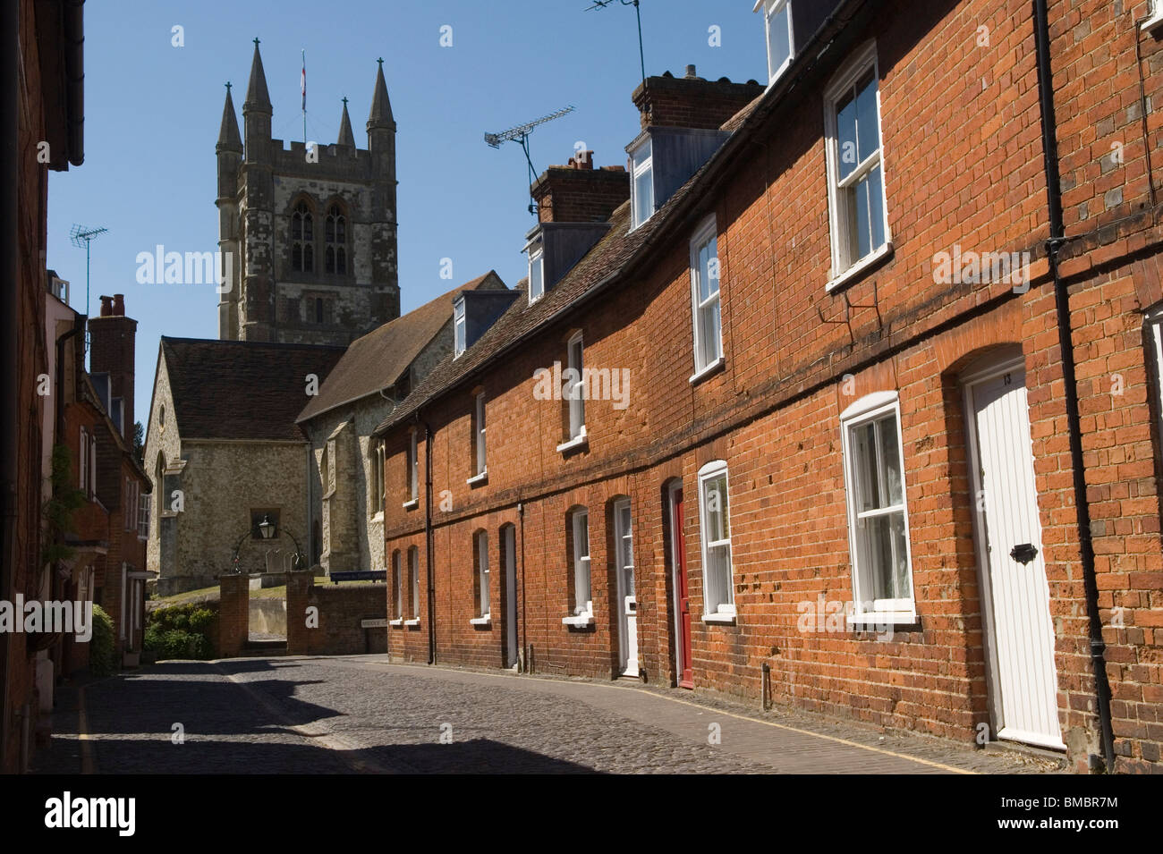 Victorian working class family homes, St Andrews Parish Church at the ...