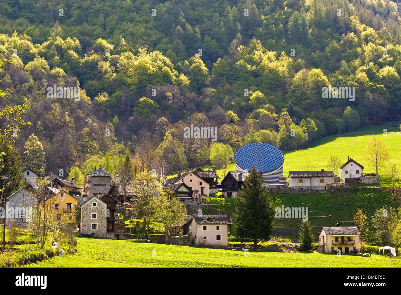Mogno, Vallemaggia, Canton Ticino, Switzerland Stock Photo - Alamy