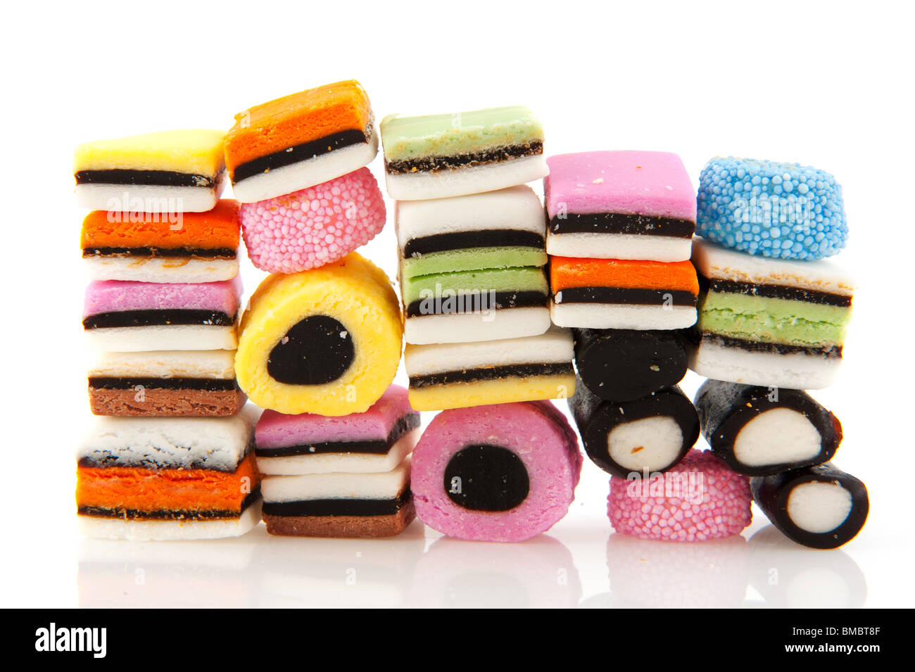 All sort licorice candy in many colors Stock Photo - Alamy